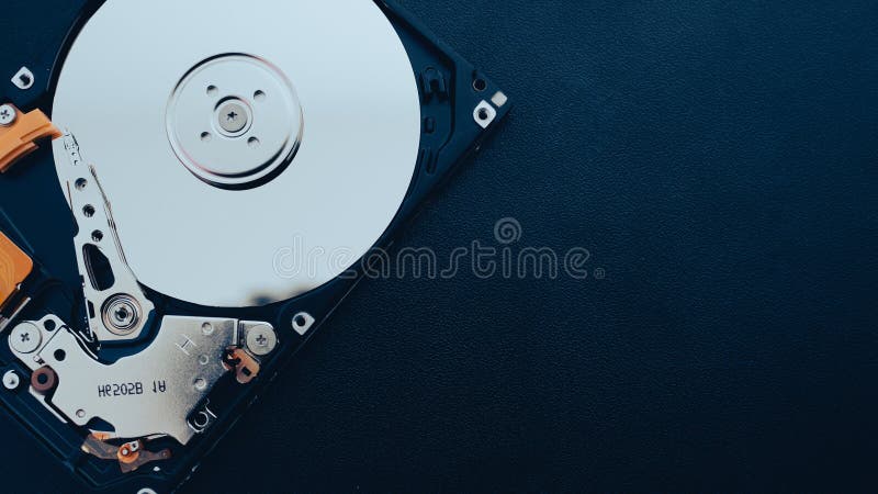 Disassembled Open Hard Disk Drive HDD of Computer or Laptop Lies on ...