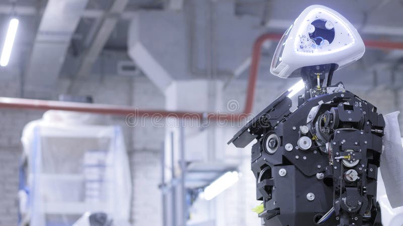 Disassembled Robot in Production. the Robot is Ready for Assembly, it ...