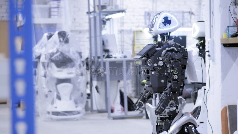 Disassembled Robot in Production. the Robot is Ready for Assembly ...