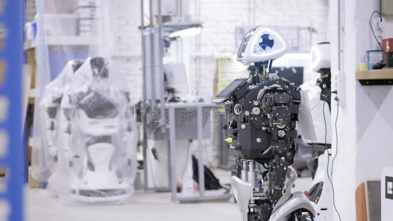 Disassembled Robot in Production. the Robot is Ready for Assembly ...