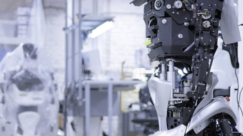 Disassembled Robot in Production. the Robot is Ready for Assembly ...