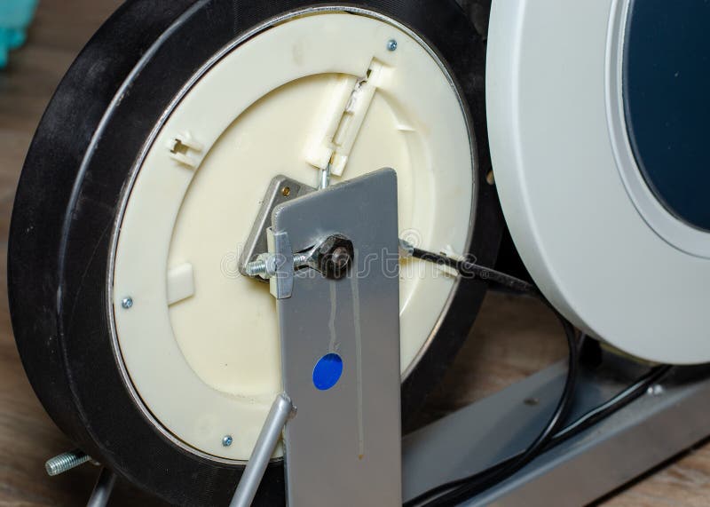 A Disassembled Running Machine or Orbitrack Stock Image - Image of belt ...