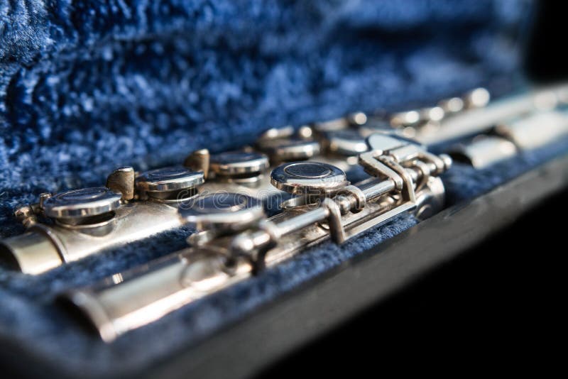 Transverse Flute in Its Case Stock Photo - Image of organized, classic ...