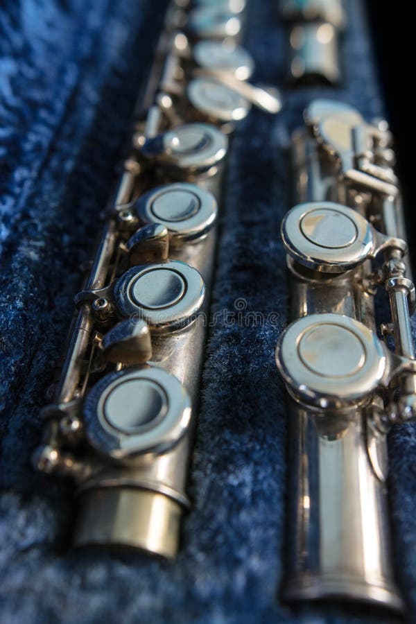 Transverse Flute in Its Case Stock Photo - Image of classic, case ...