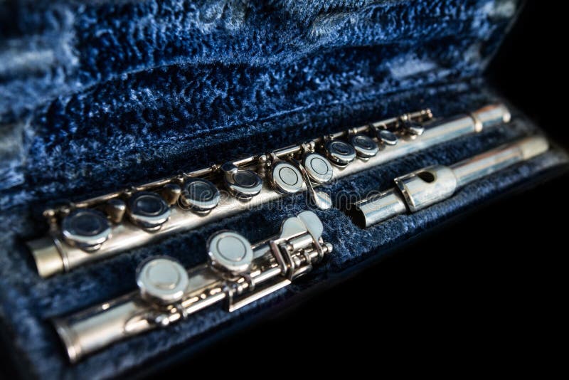 Transverse Flute in Its Case Stock Image - Image of traverse ...