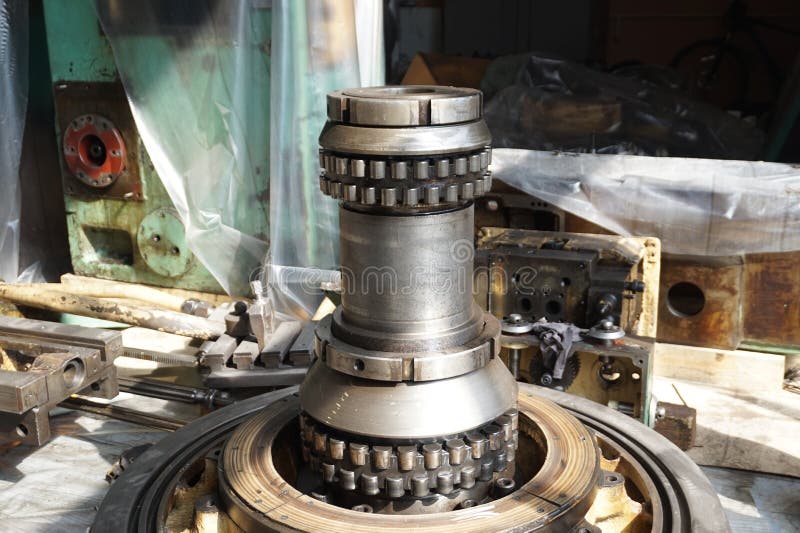 Disassembled Spindle of a Cnc Machine. Preparation of Machine Equipment ...