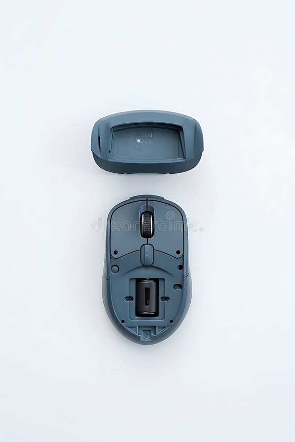 Disassembled Wireless Computer Mouse Showing Internal Components Stock ...