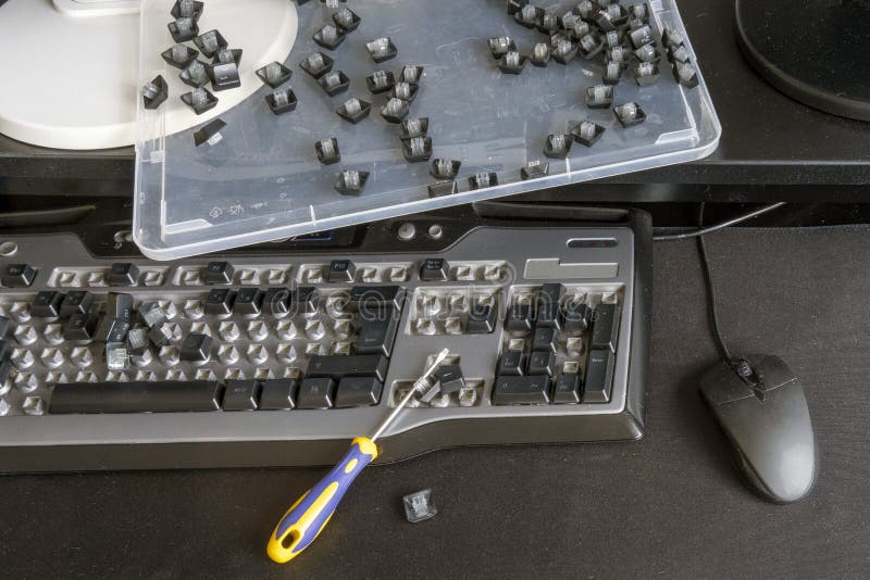 Disassembling the Keyboard for Repair Your Own. Do-it-yourself Computer ...