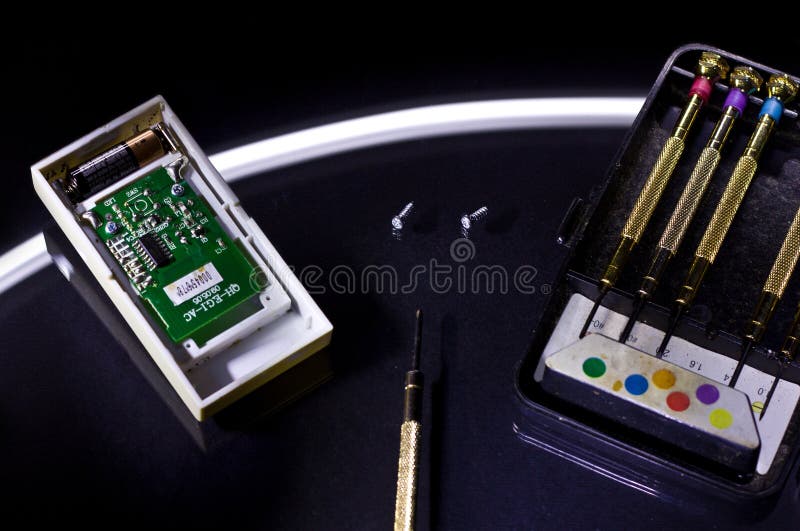 Disassembling a Remote Control Stock Photo - Image of control, tools ...