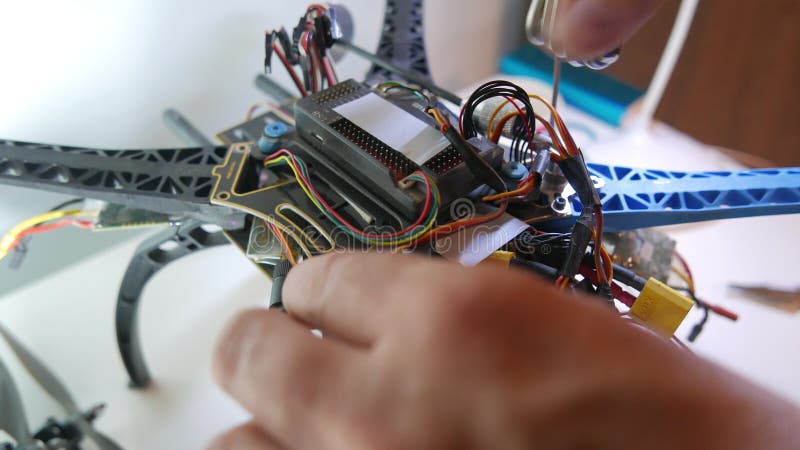Disassembly of Old Used Drone Stock Video - Video of electronic ...
