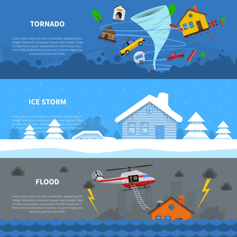 Natural Disaster Banners Stock Illustrations – 321 Natural Disaster ...