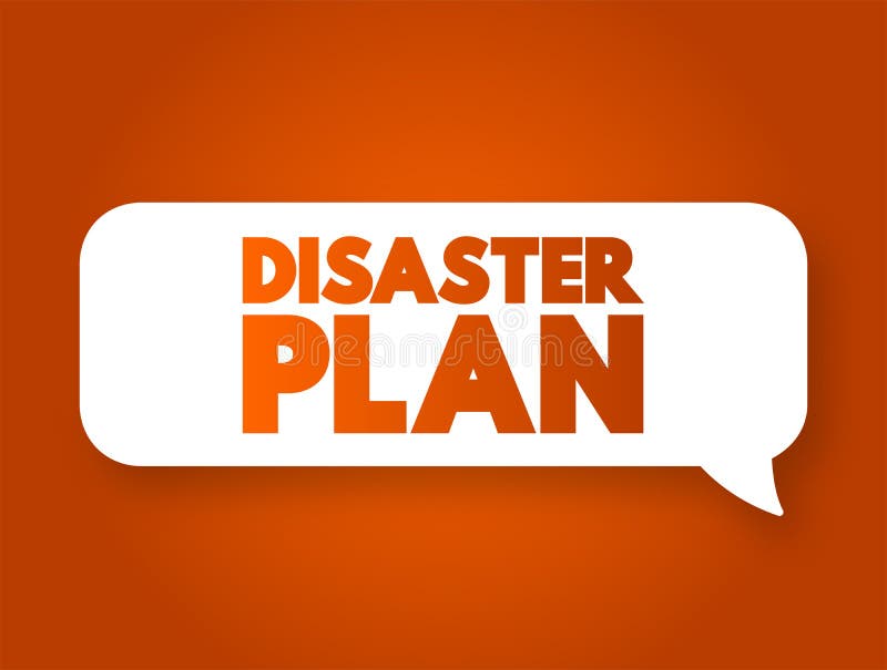 Disaster Plan Text Quote Button on Keyboard, Concept Background Stock ...