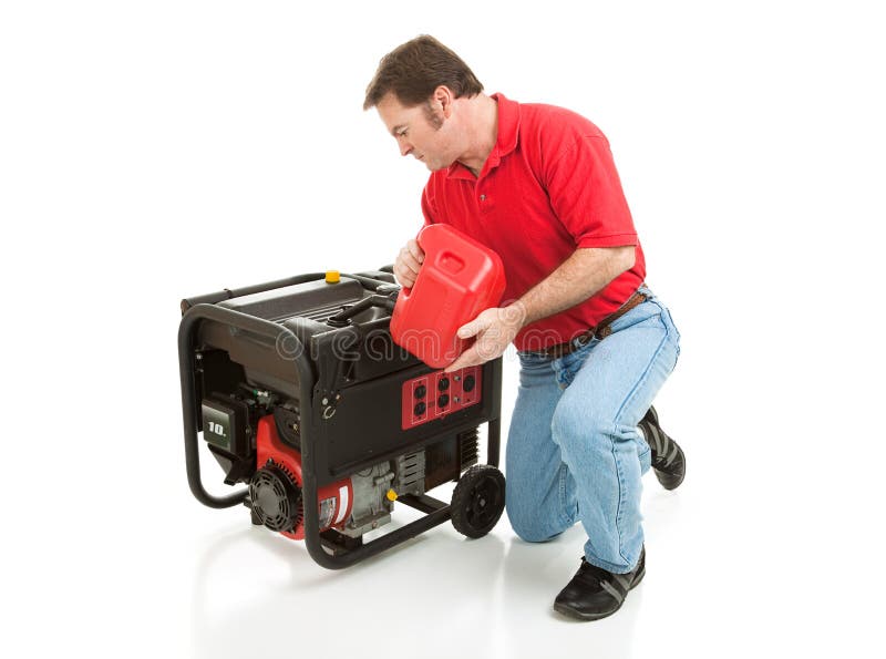 Emergency Generator and Gas Can Stock Image - Image of electrical ...