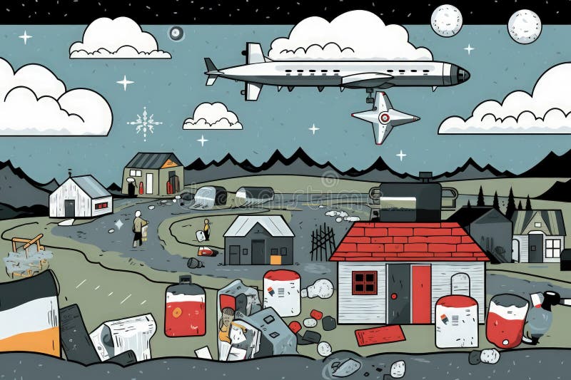 Disaster Preparedness - Generative AI Stock Illustration - Illustration ...