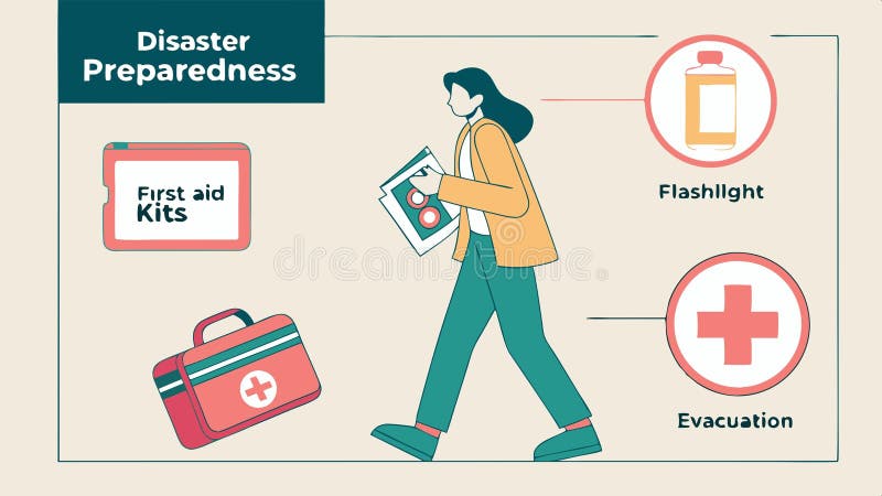 Disaster Preparedness, Showcasing Emergency Kit and Safety Measures ...