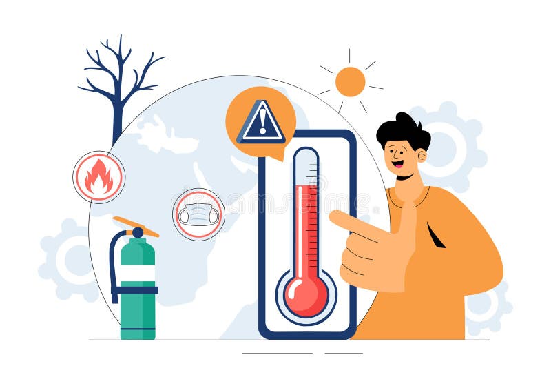 Disaster Preparedness Vector Illustration Featuring Community Disaster ...