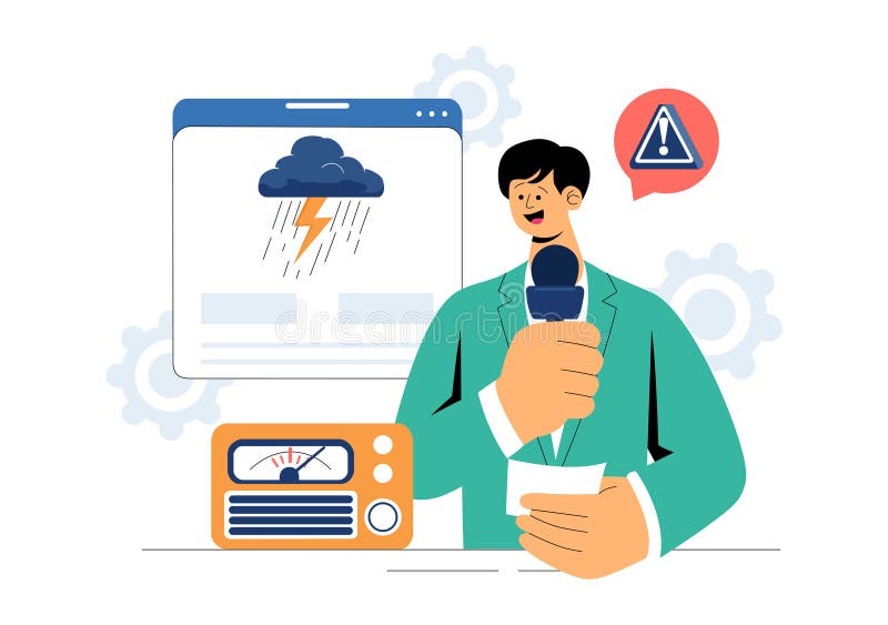 Disaster Preparedness Vector Illustration Featuring Community Disaster ...