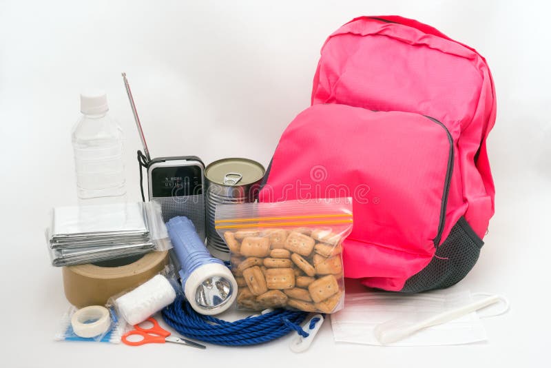 Disaster prevention goods stock photo. Image of sheet - 210052336