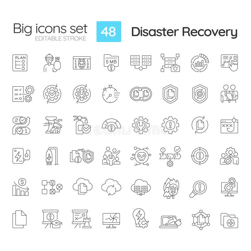 Disaster Recovery Logo Stock Illustrations – 232 Disaster Recovery Logo ...