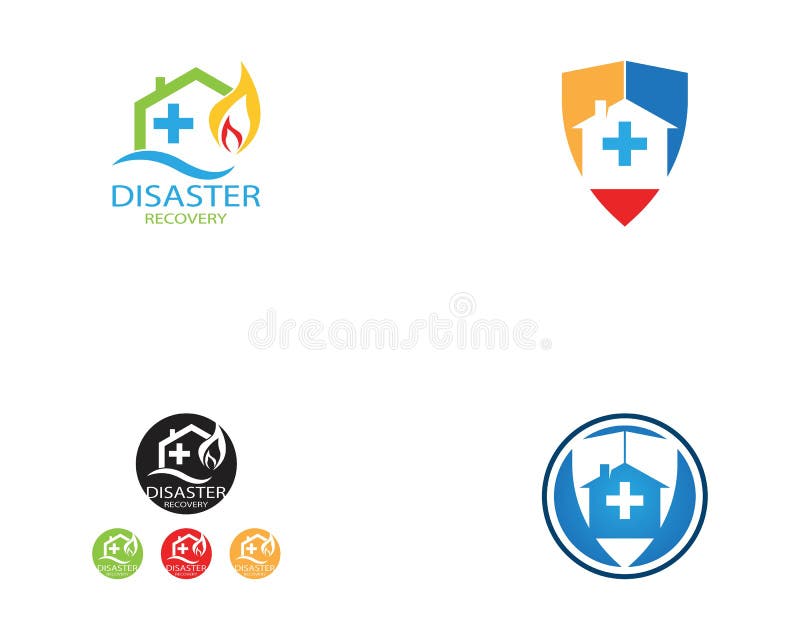 Disaster Recovery Logo Vector Illustration Stock Illustration ...