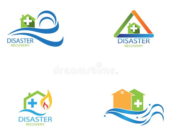 Disaster Recovery Logo Vector Illustration Stock Illustration ...