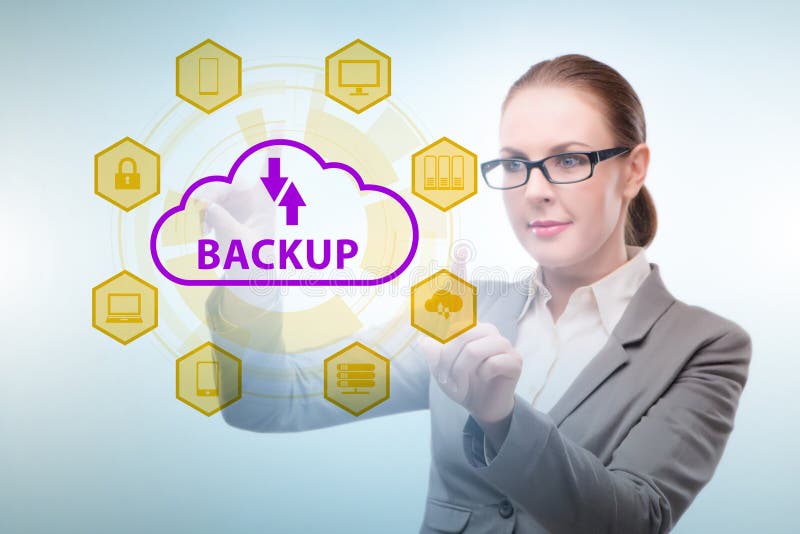 Disaster Recovery Plan and Backup Concept Stock Photo - Image of cloud ...