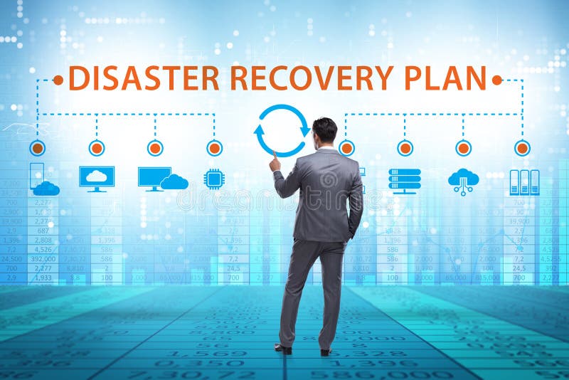 Disaster Recovery Plan and Backup Concept Stock Photo - Image of data ...