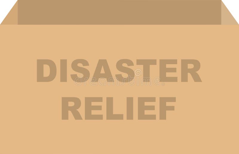 Disaster Relief Donation Box Vector Stock Vector - Illustration of care ...