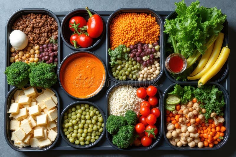 Disaster Relief Vegetarian Meals Stock Illustration - Illustration of ...