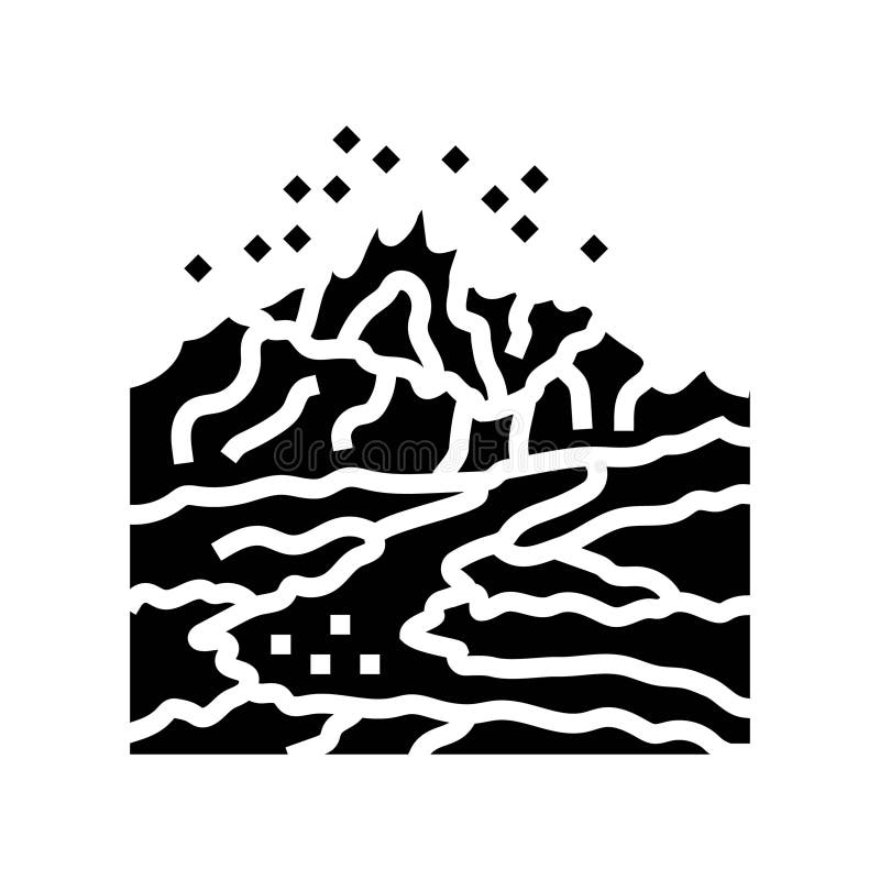 Disaster Volcano Eruption Glyph Icon Vector Illustration Stock Vector ... Disaster Volcano Eruption Glyph Icon Vector Illustration Stock Vector ...