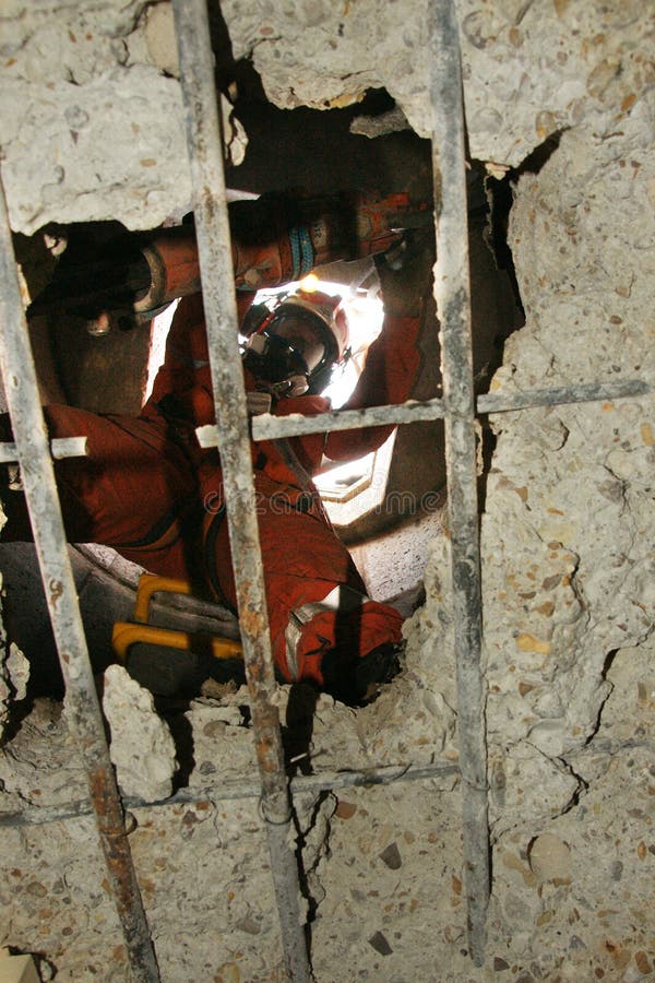 Disaster Zone, Building Collapse, USAR Stock Image - Image of damage ...