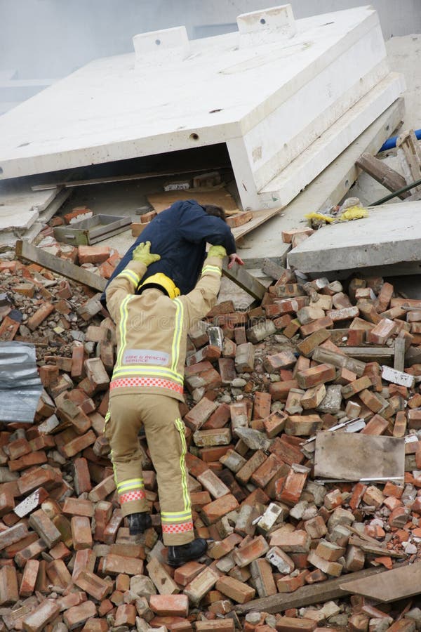 Building Destroyed, Explosion and Collapses, Stock Photo - Image of ...
