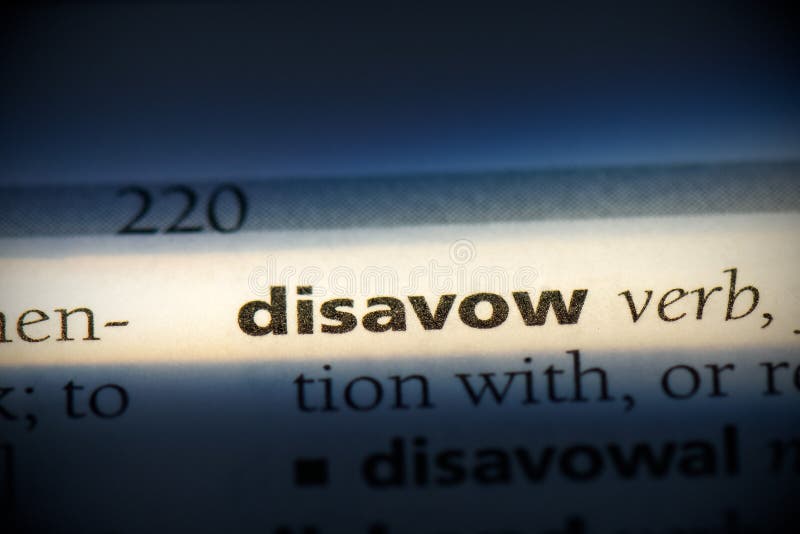 Disavow stock photo. Image of focus, printed, idea, text - 161393318