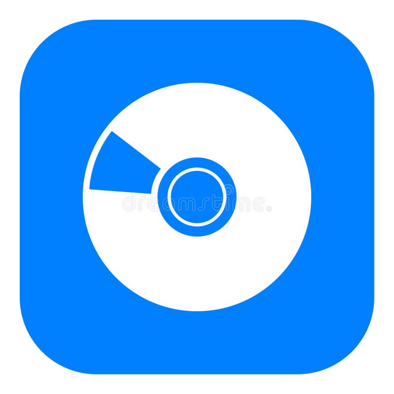 Disc and app icon stock vector. Illustration of music - 244730857