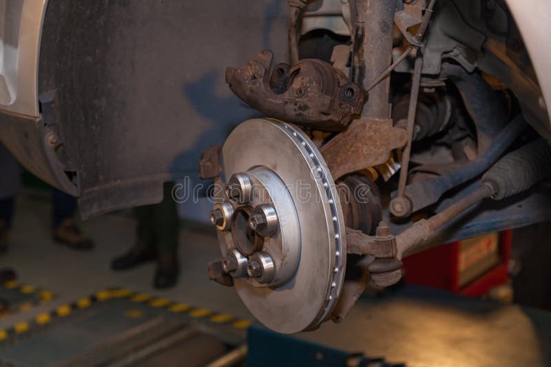 Disc brake in the car. stock image. Image of industrial - 108895845