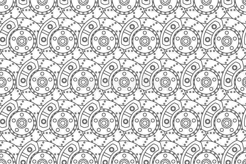 Disc brake contour pattern stock vector. Illustration of disc - 259666798