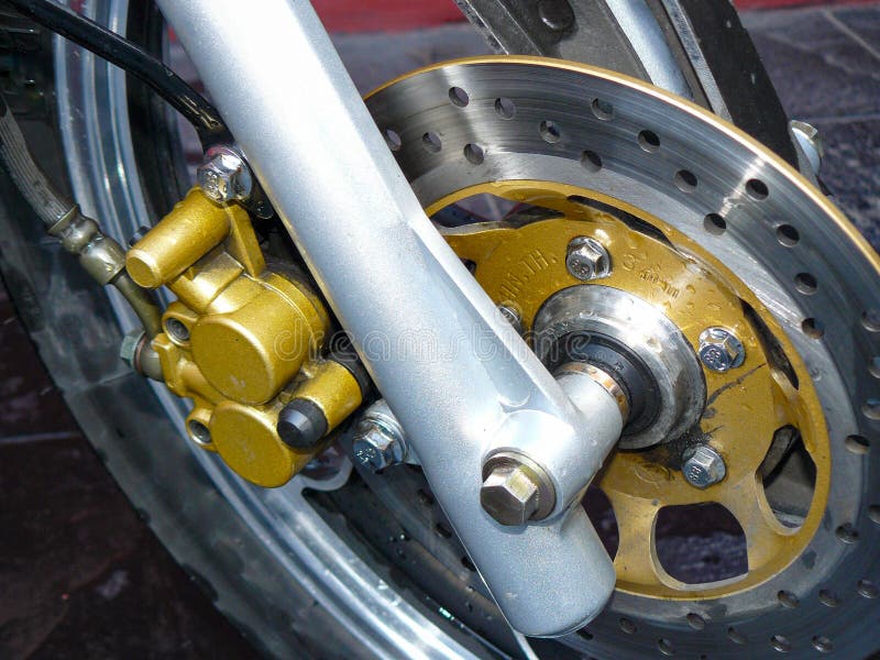 Disc Brake of a Motorcycle Wheel Editorial Image - Image of montage ...