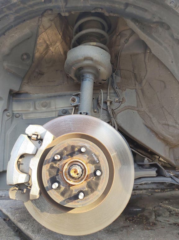 Disc Brake and Suspension Assembly Stock Image - Image of conjunto ...