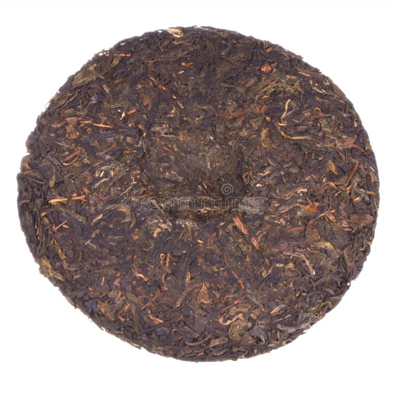 Disc of chinese puer tea stock photo. Image of green - 41450482