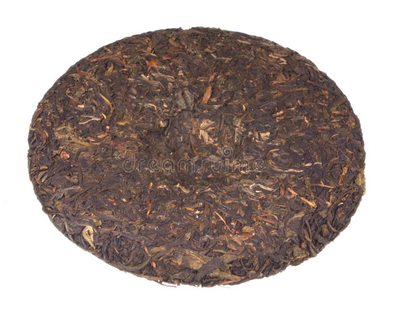 Disc of chinese puer tea stock photo. Image of green - 41450482