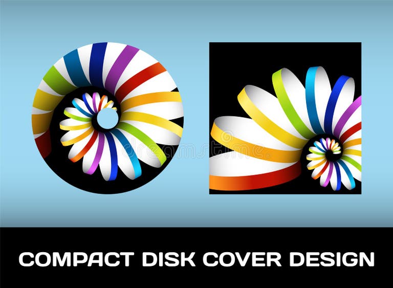 Disc cover design stock vector. Illustration of abstract - 26398545