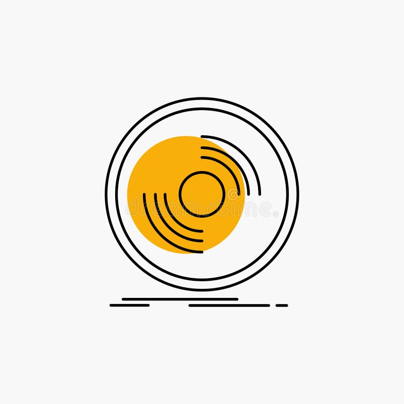 Disc, Dj, Phonograph, Record, Vinyl Line Icon Stock Vector ...