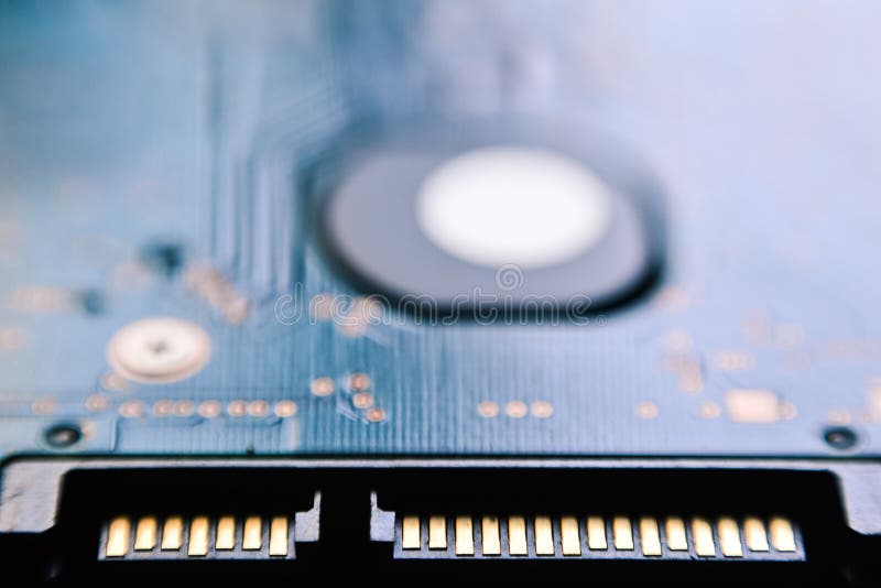 Close-up of Sata Ports on the Motherboard of a Pc Stock Image - Image ...