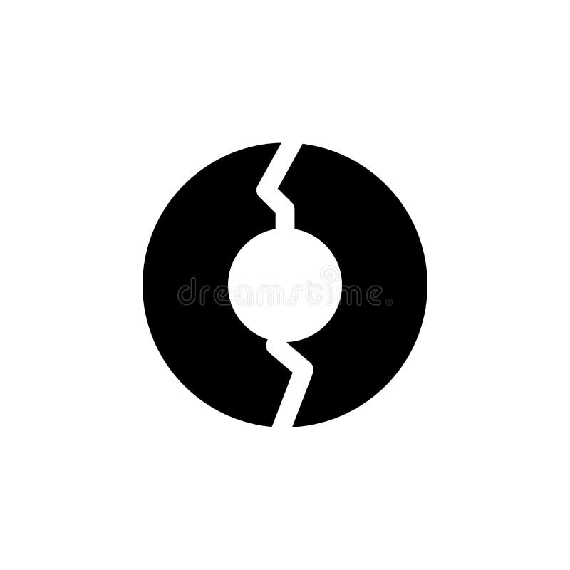 Disc Error Icon. Perfect for Application, Web, Logo and Presentation ...
