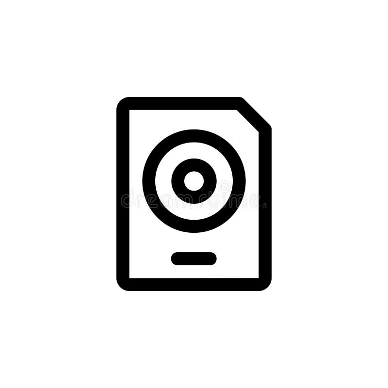 Disc File Icon. Perfect for Application, Web, Logo and Presentation ...
