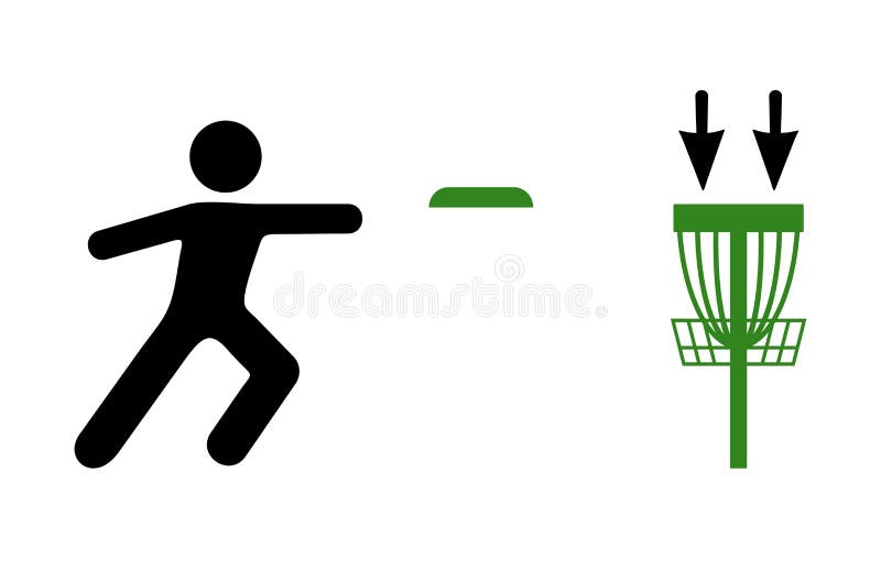Disc golf sport symbol stock vector. Illustration of entertainment ...