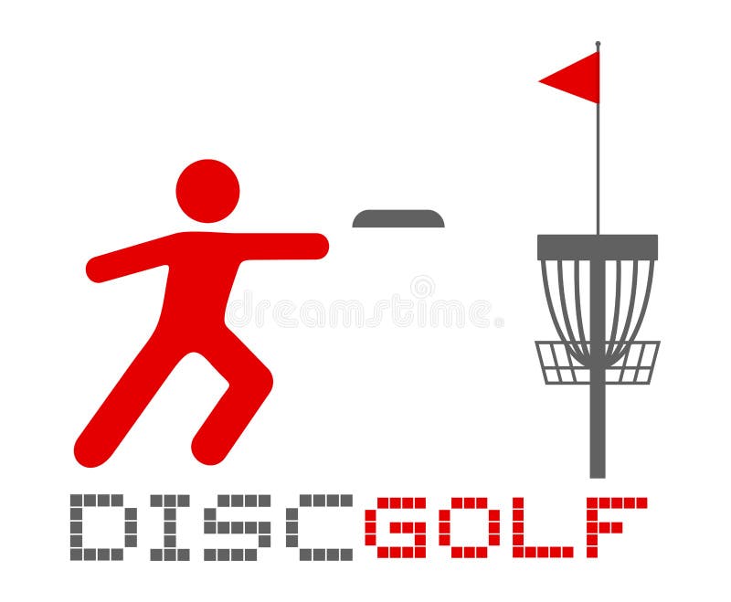 Disc golf sport symbol stock vector. Illustration of entertainment ...