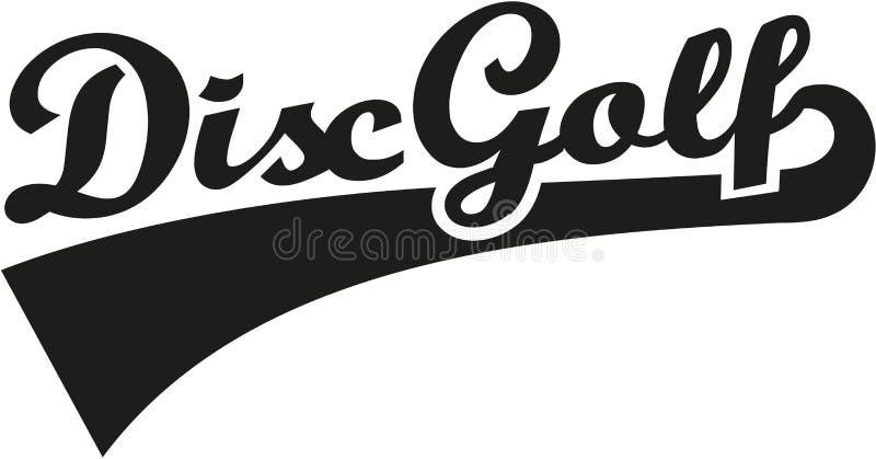 Disc golf word retro stock vector. Illustration of folf - 85848009