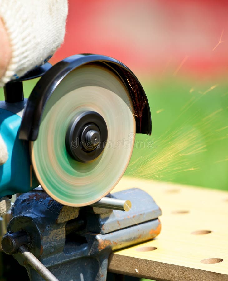 Disc grinder stock image. Image of protective, machine - 19812903