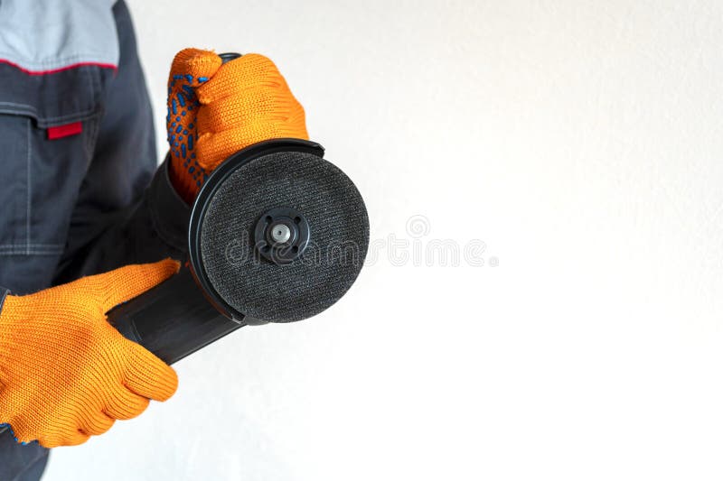 Disc Grinder. Grinder in the Hand Stock Image - Image of work ...